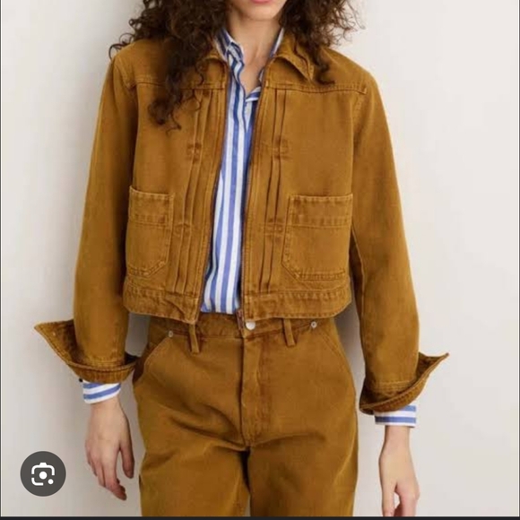 Alex Mill | Jackets & Coats | Alex Mill Cotton Shrunken Zip Jacket In ...